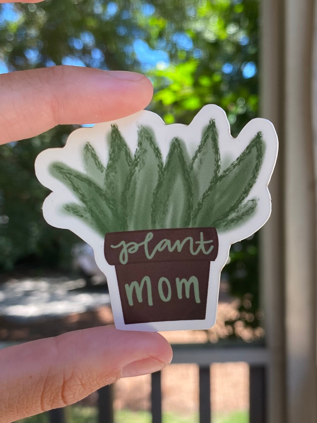 Plant Mom Sticker || Succulent, Plant Lover, Plants, Matte Sticker ...