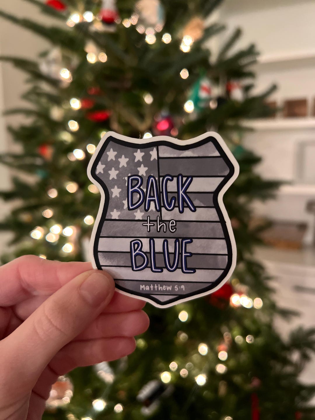 Back the Blue Sticker || Law Enforcement, Police Officer Gift - Etsy
