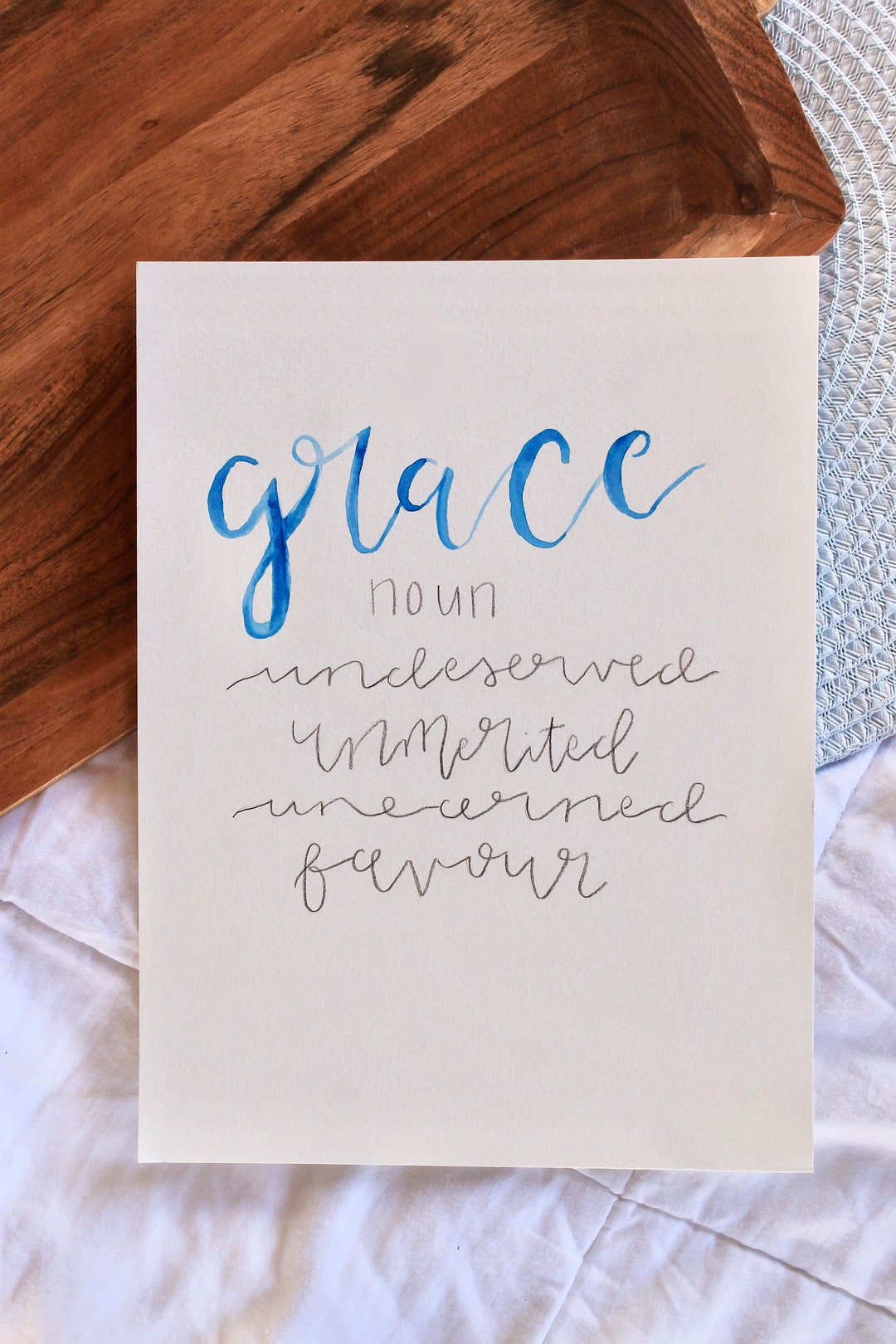 Grace Watercolor || Home Decor, Watercolor, Religious - Etsy