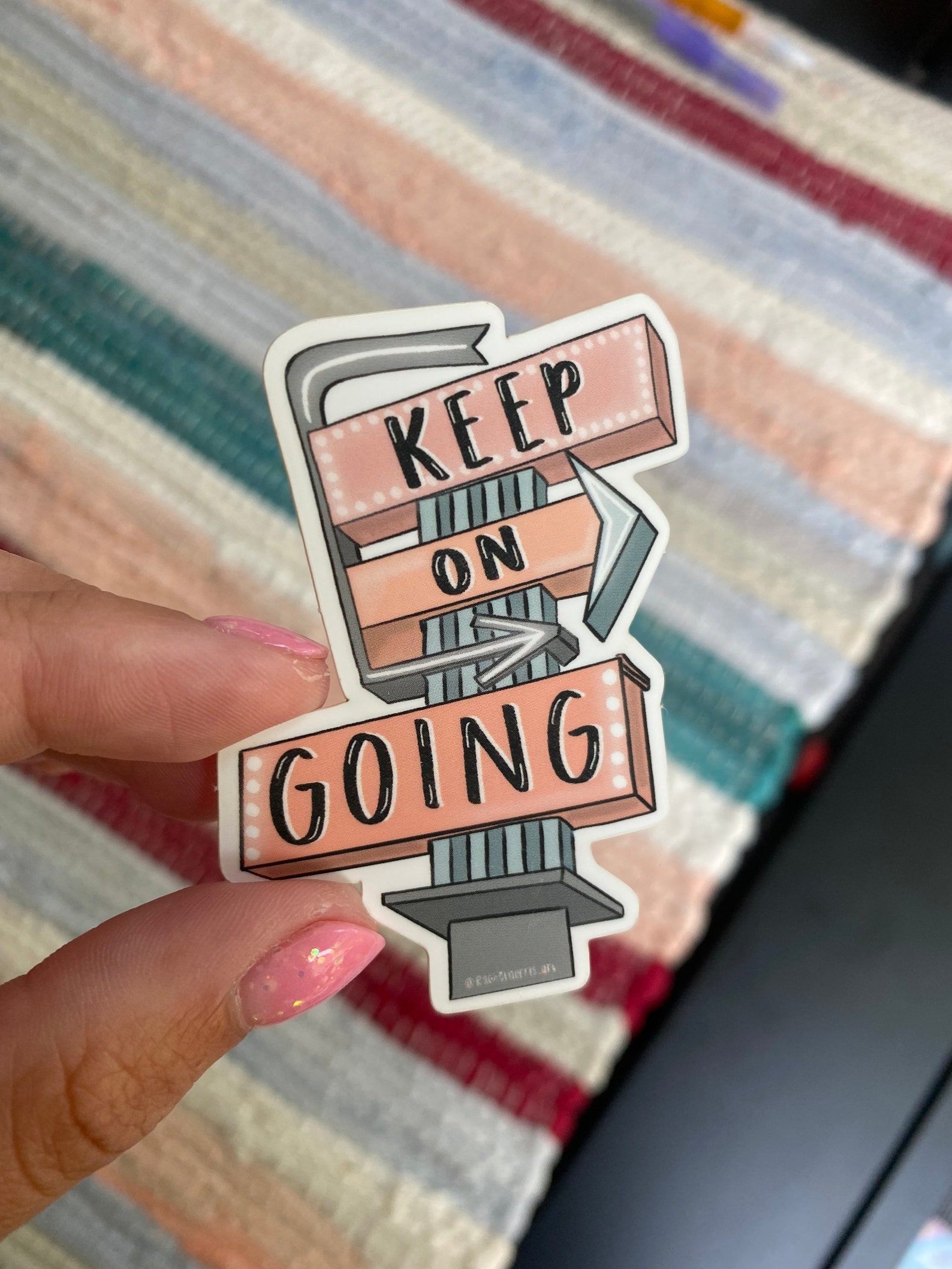 Keep On Going Sticker Laptop Sticker Smartphone Aufkleber | Etsy