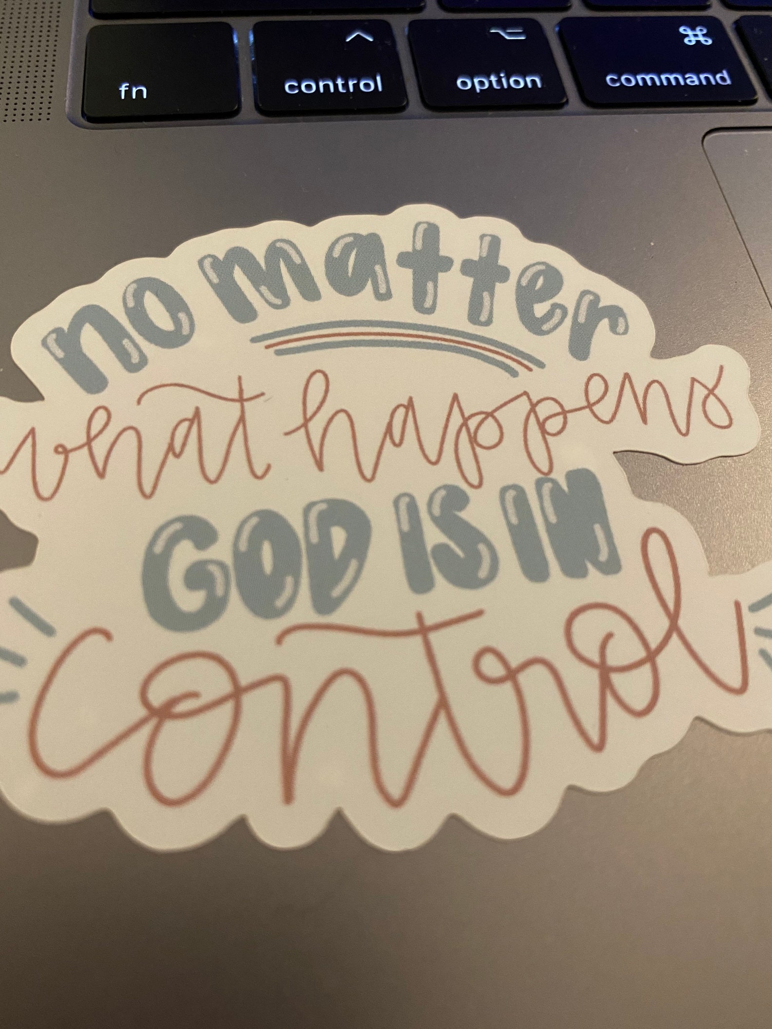 No Matter What Happens God is in Control Sticker Matte - Etsy