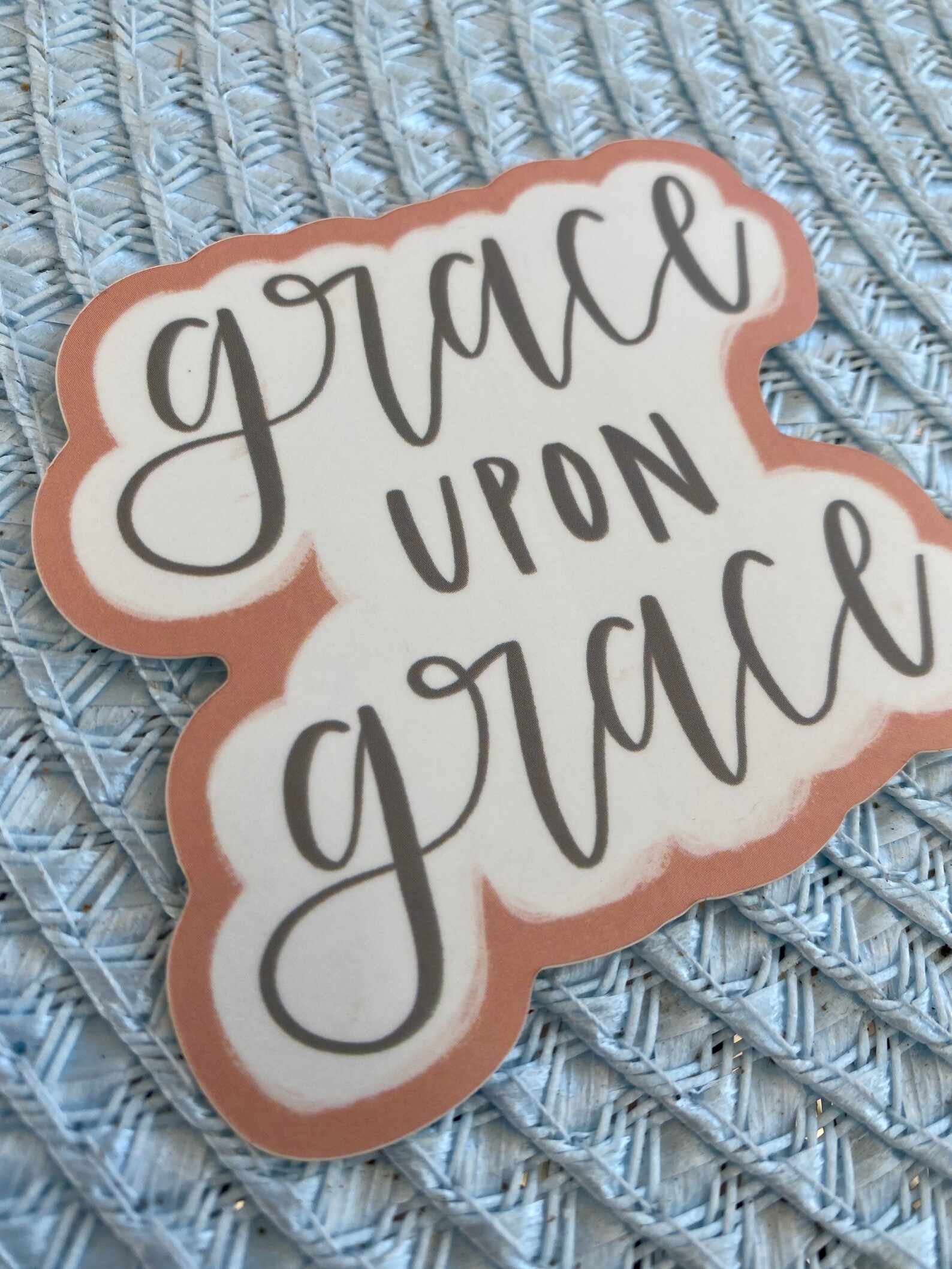 Grace Upon Grace Sticker Jesus Christian Sticker - Etsy