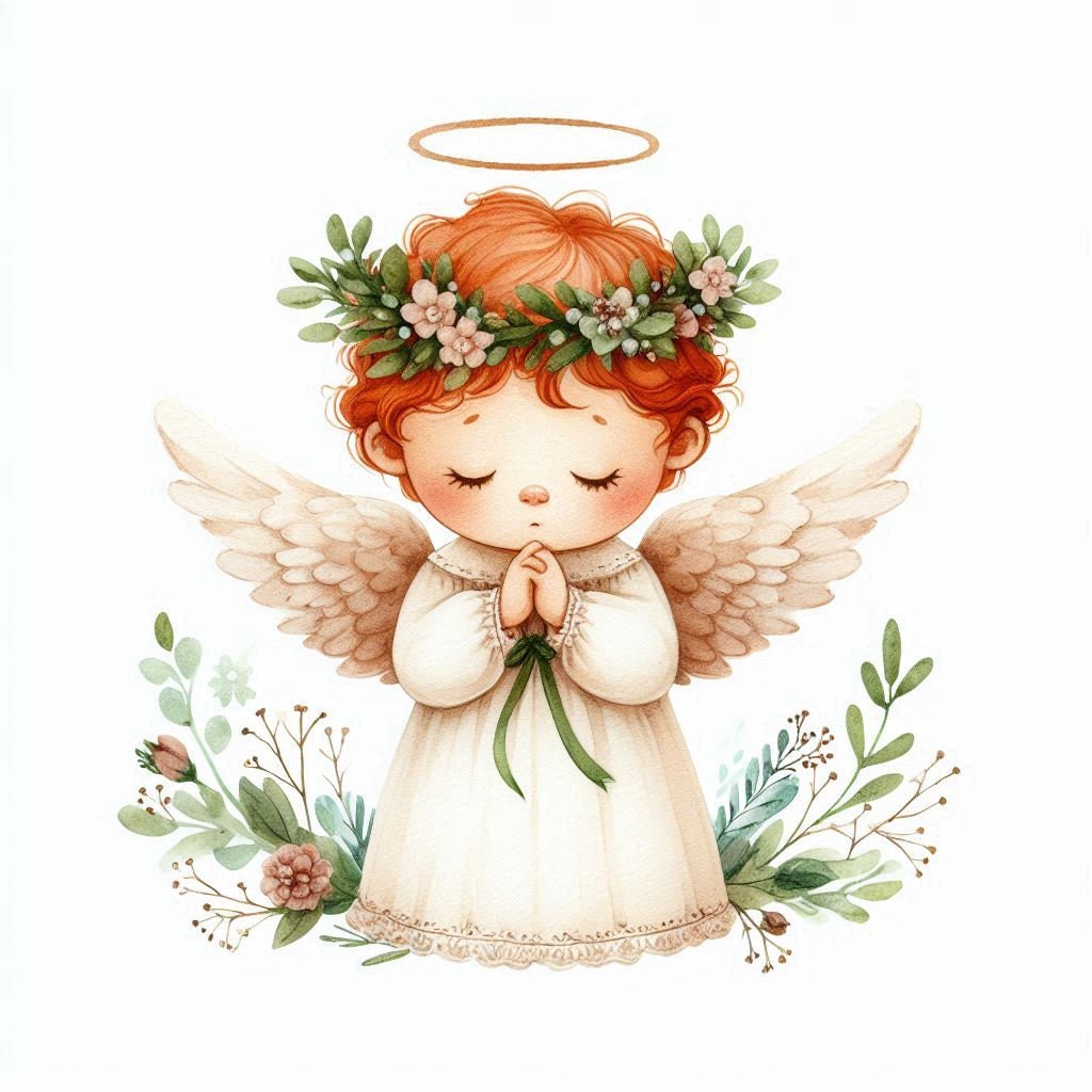 16 Precious Little Angels, Praying, Stickers, Decor, Shirts. - Etsy