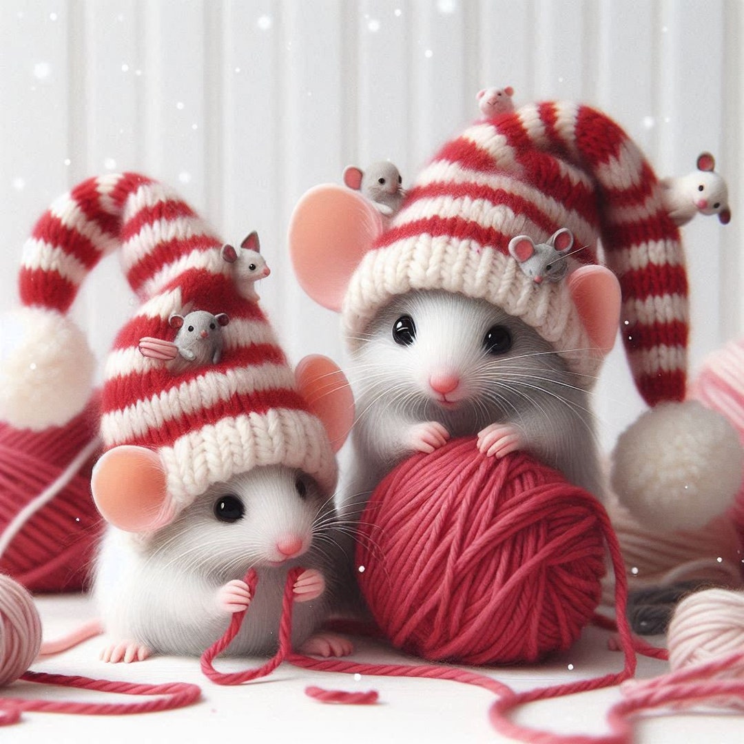 23 Darling Little Mice Crocheting With Yarn, Twinkie Moon Creates ...