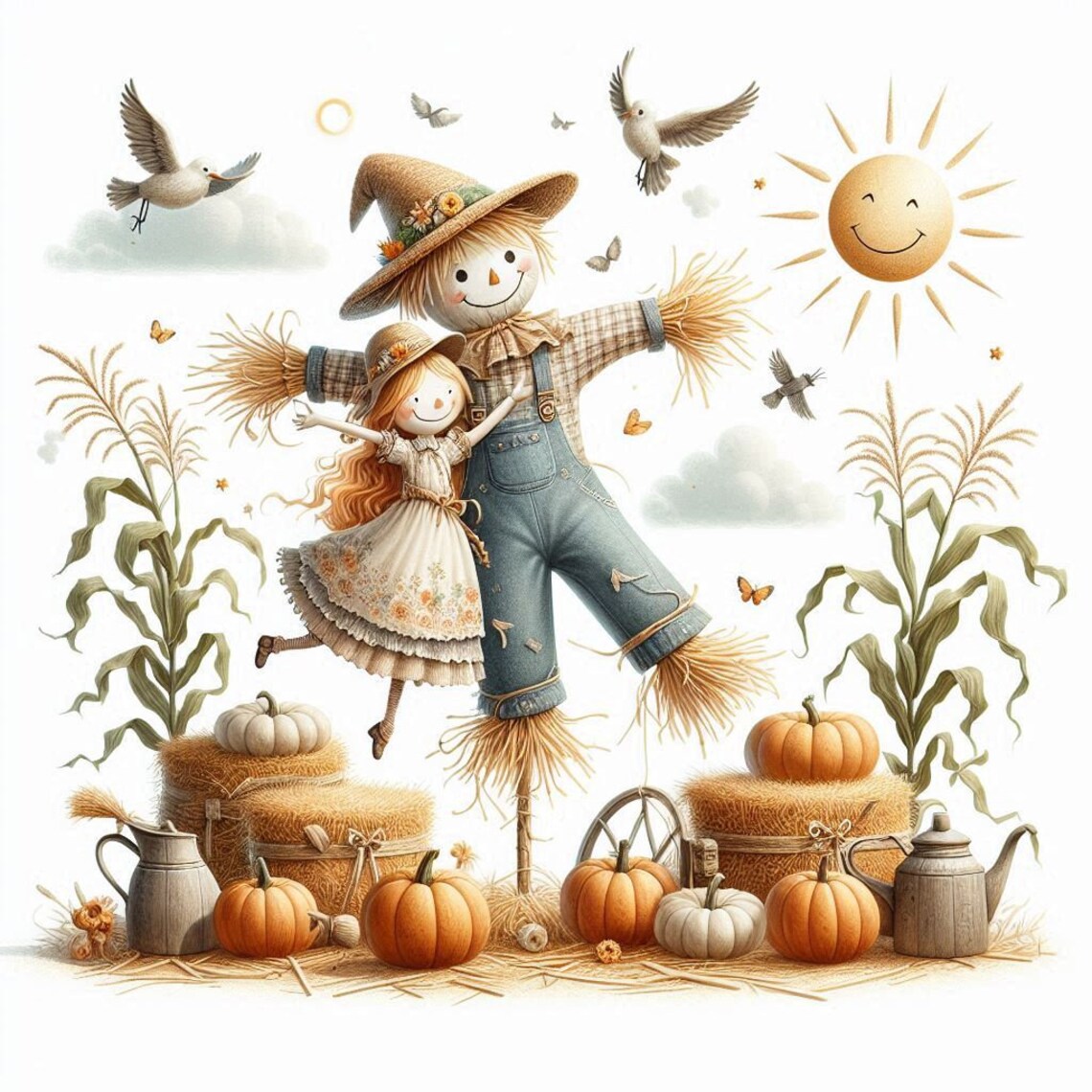 15 Darling Little Scarecrows, All Dressed up for Fall, Twinkie Moon ...