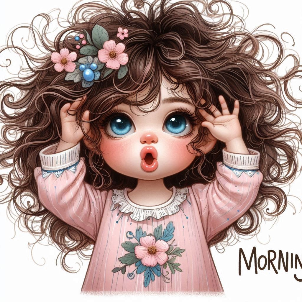 Sleepy Morning Little Girls, Yawning, Good Morning, Pajamas, Twinkie ...