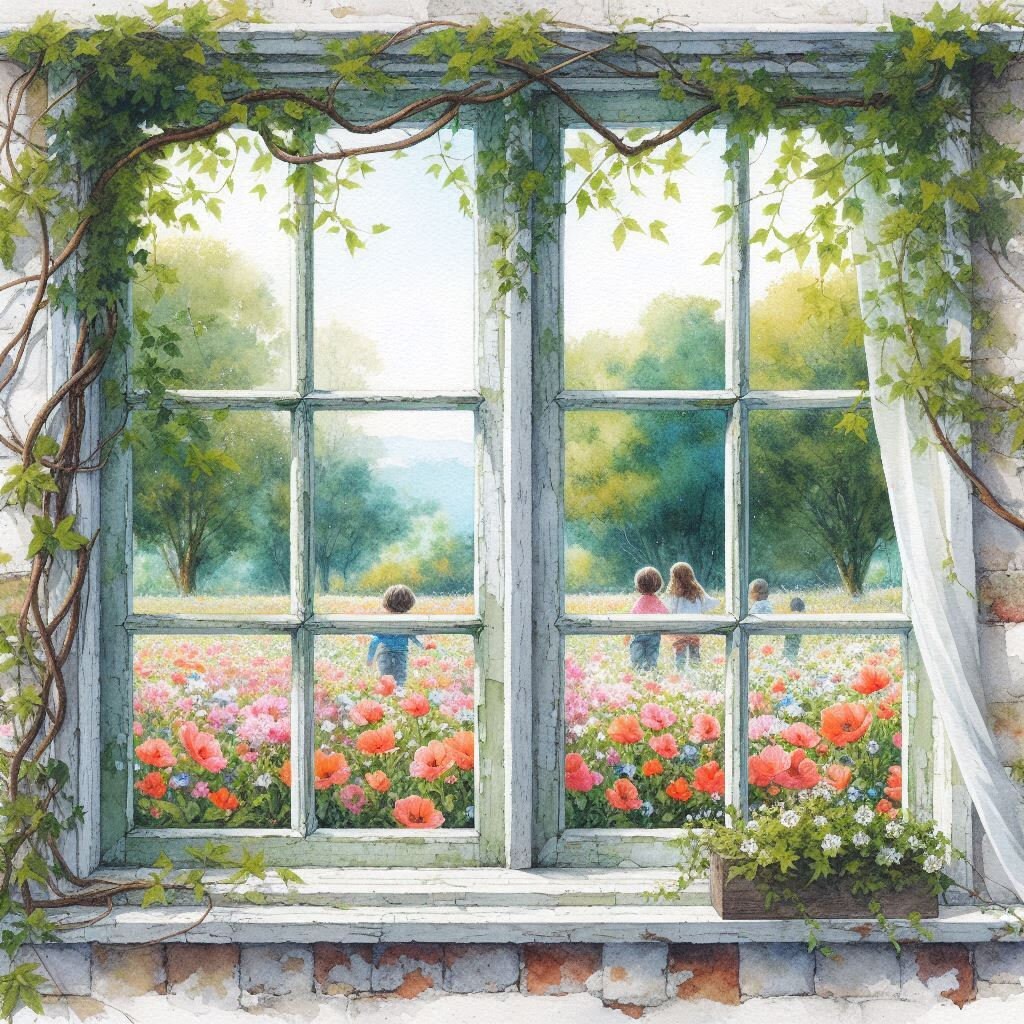 16 Beautiful Window Scene, Cards, Twinkie Moon, Crafts, Digital ...