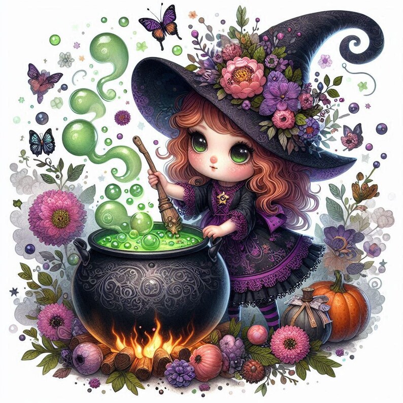 Cards, Graphics, Free to Use for Business or Pleasure. Small Witches ...