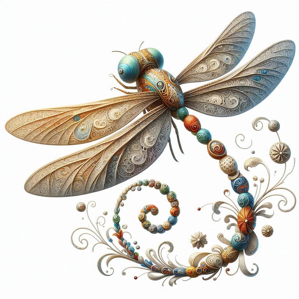 16 Beautiful Colorful Dragonflies, Twinkie Moon, - Etsy