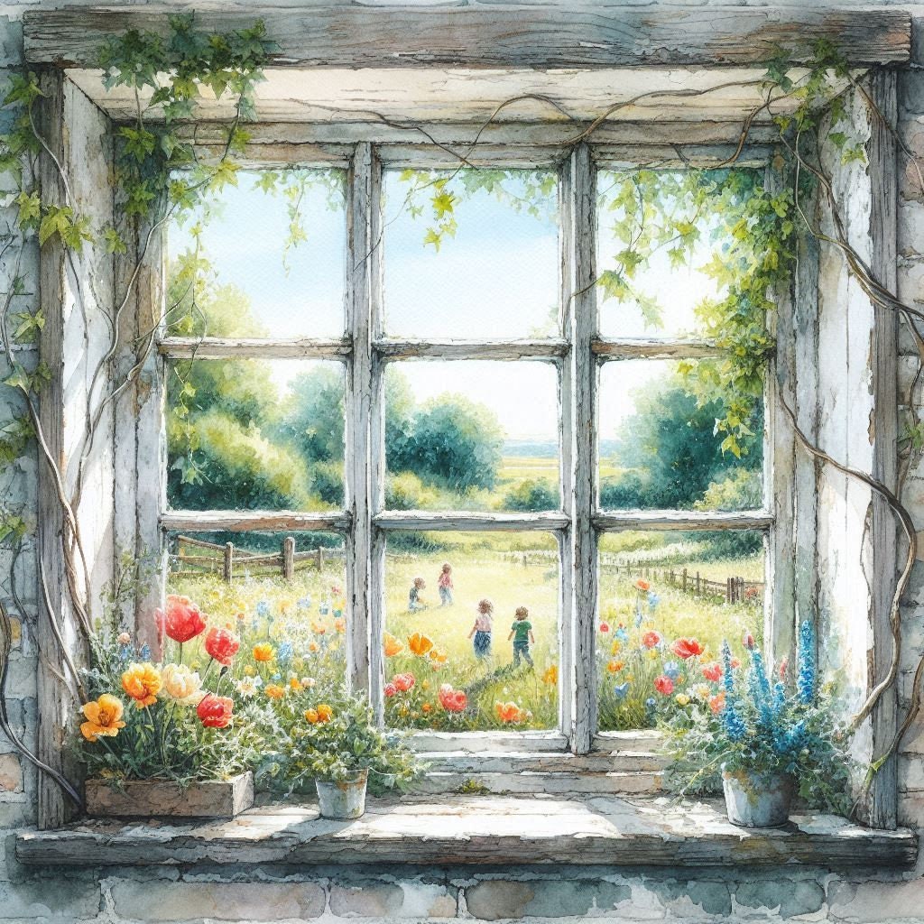 16 Beautiful Window Scene, Cards, Twinkie Moon, Crafts, Digital ...