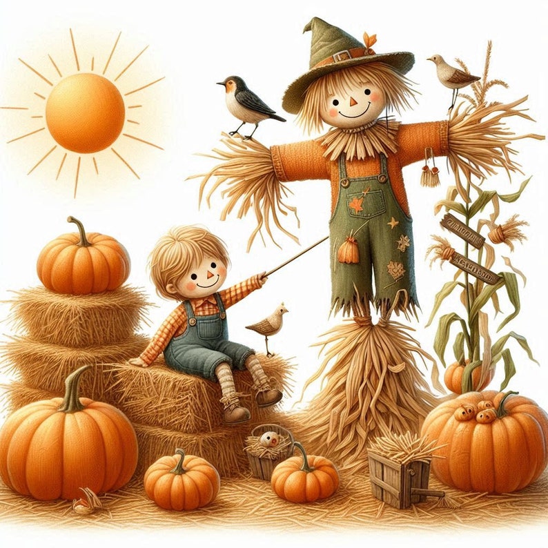 15 Darling Little Scarecrows, All Dressed up for Fall, Twinkie Moon ...