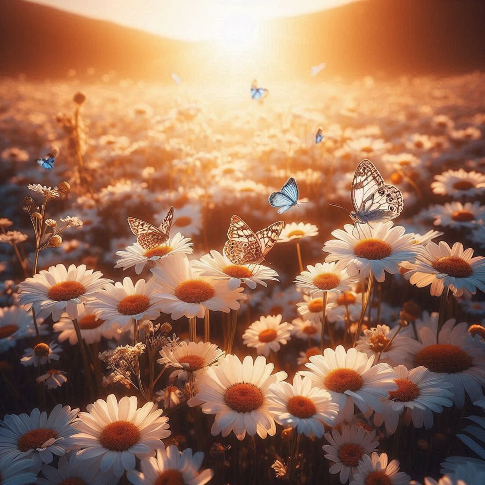 16 Daisy Backgrounds, Can Be Used as Is, or Fillers, Twinkie Moon - Etsy