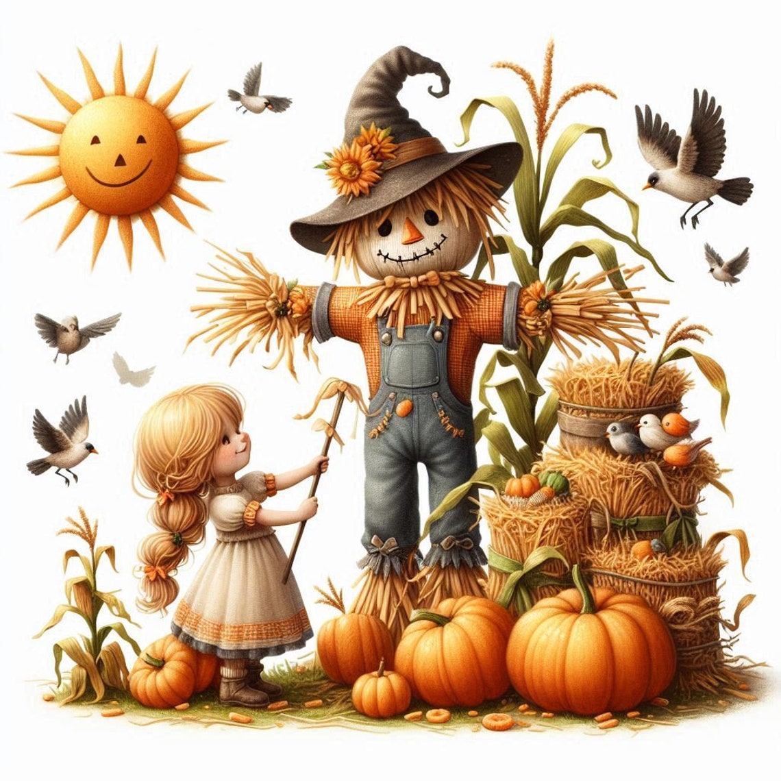 15 Darling Little Scarecrows, All Dressed up for Fall, Twinkie Moon ...