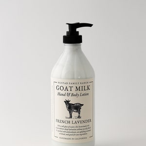 Goat Milk Body Lotion for Dry Skin, Natural Hand & Body Moisturizer ...