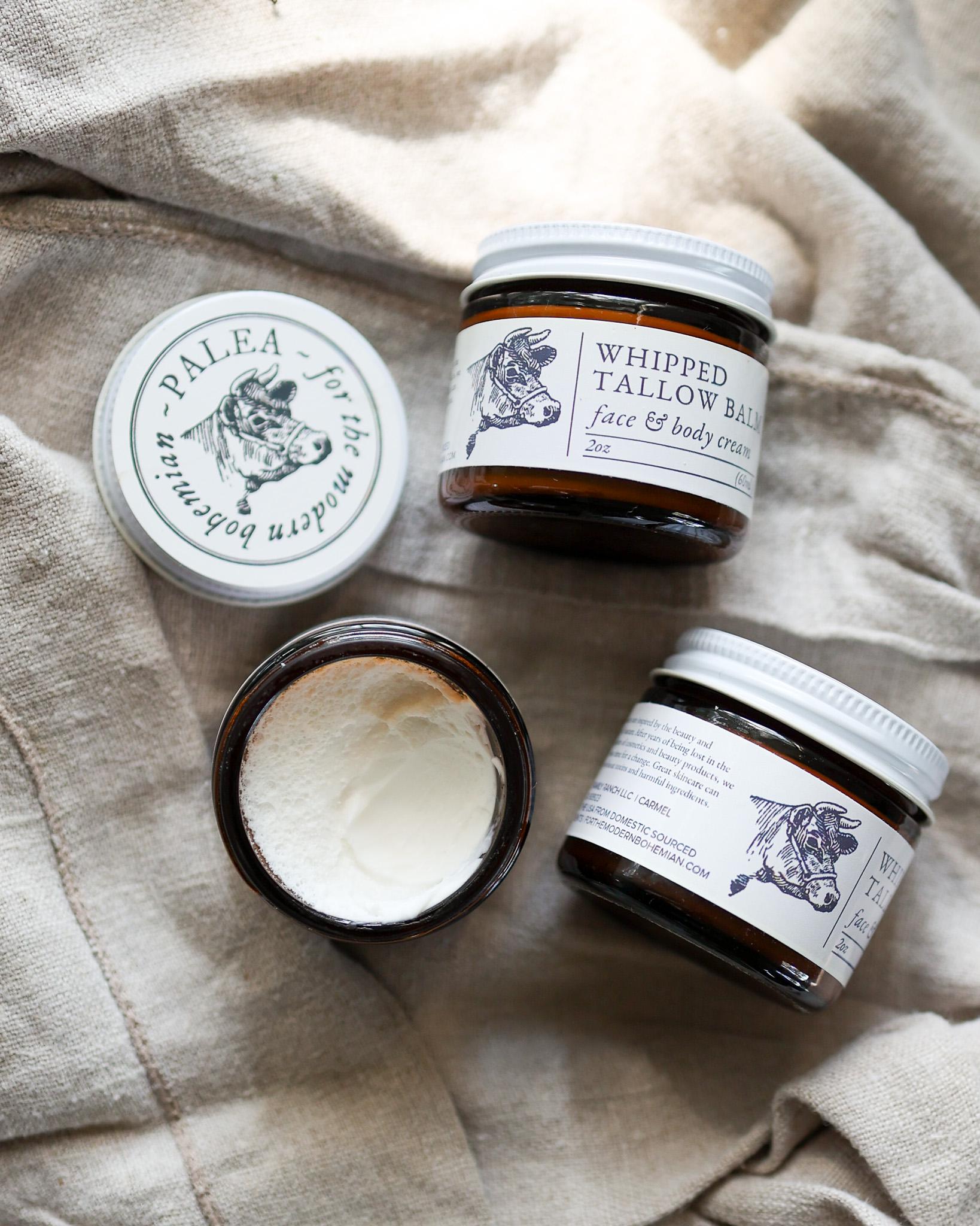 Tallow Face & Body Cream | Grass-fed Beef Whipped Tallow | Rendered Fat ...