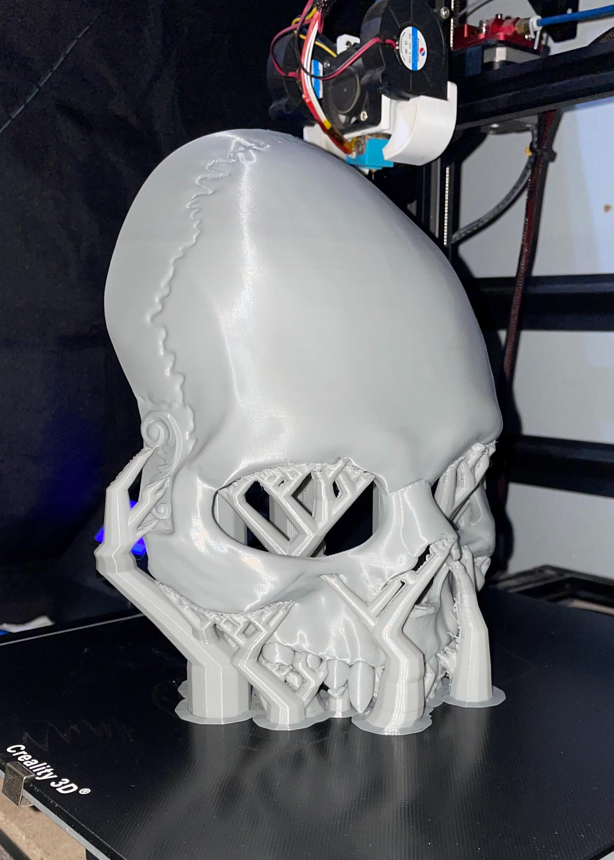 Half Face Skull Mask - 3D Print Design - Etsy