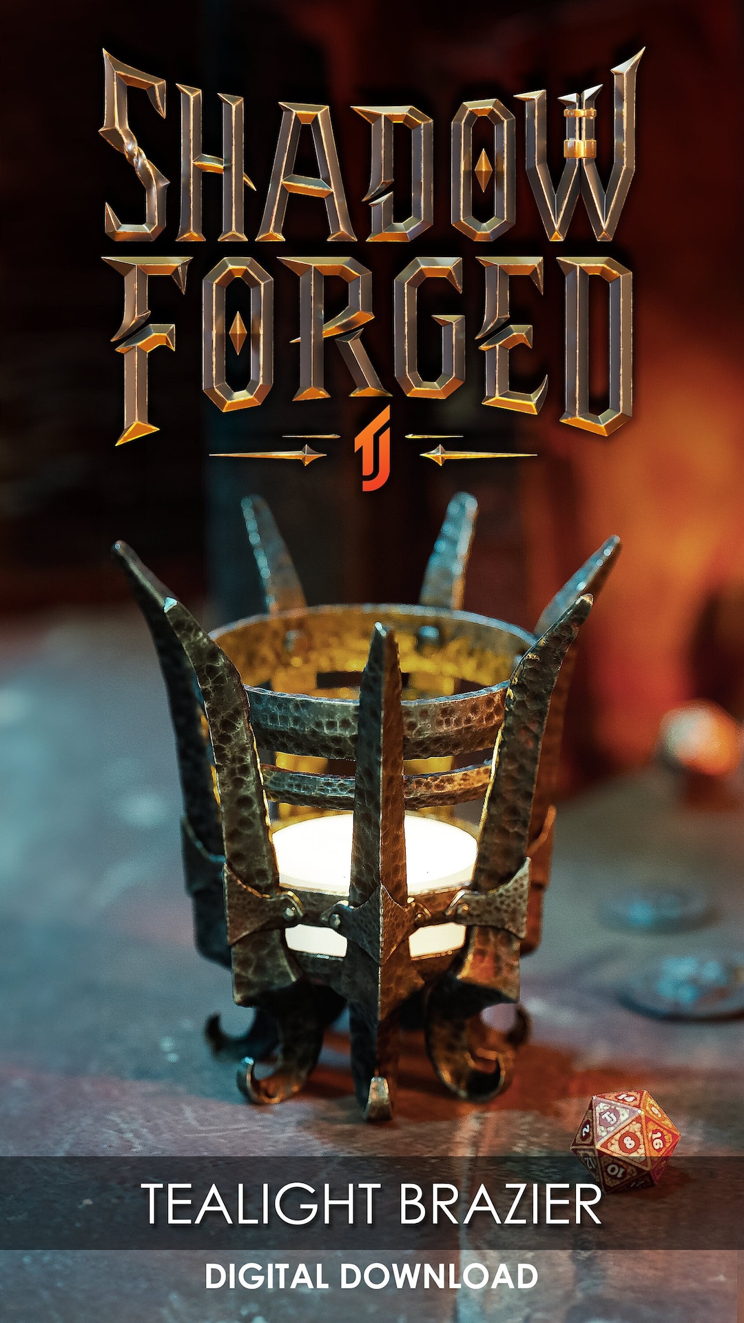 Tealight Brazier - Shadow Forged - 3D Print Design - Etsy