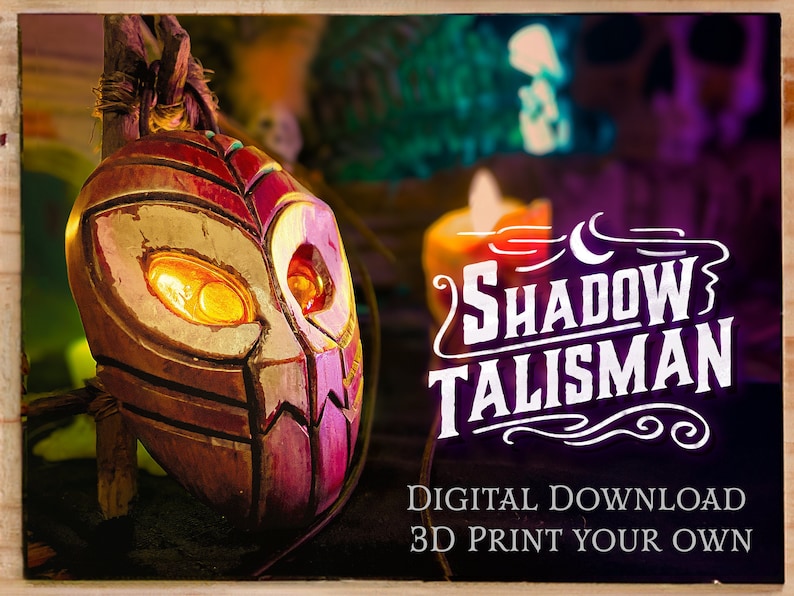 Shadow Talisman - 3D Print Design - Etsy