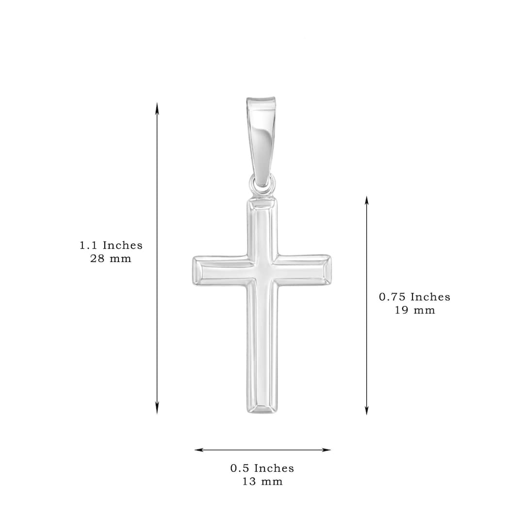 Small Sterling Silver Cross Pendant Only - Etsy