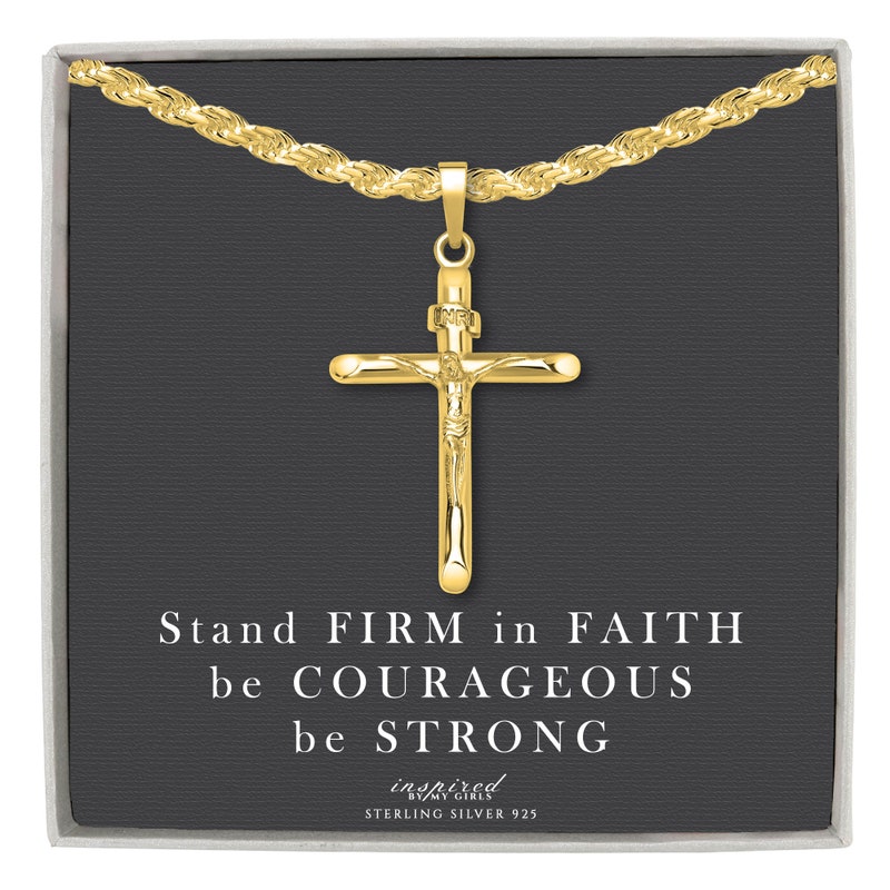 Mens Inri Crucifix Necklace - Etsy