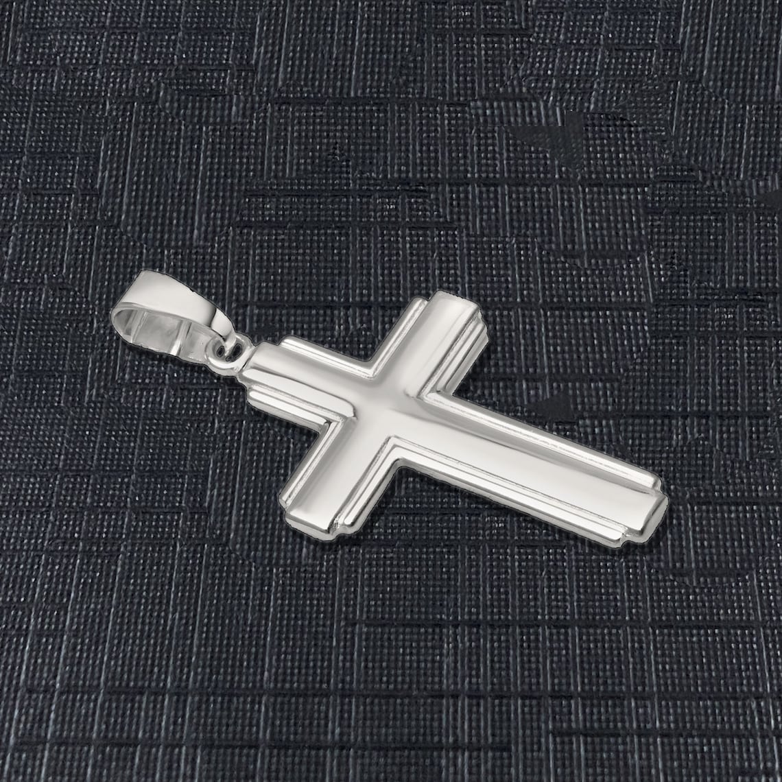Mens Large Sterling Silver Cross Pendant Only - Etsy