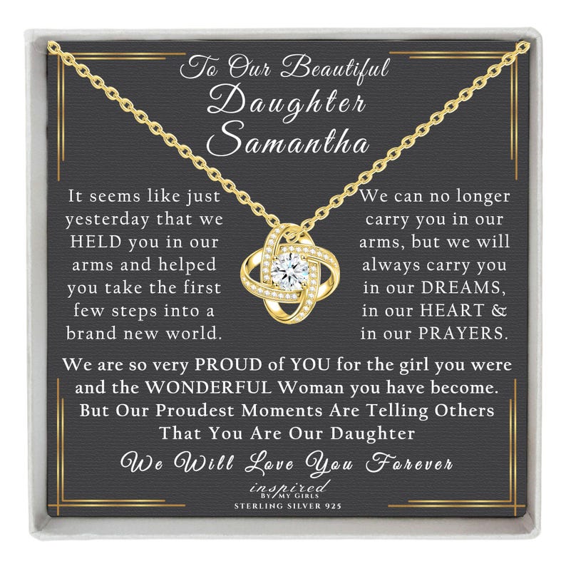 Personalized Gift to Daughter From Parents, Sterling Silver Infinity of ...