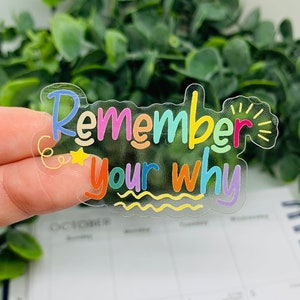 Colorful Vinyl Sticker, Inspirational Quote Decal, Motivational ...