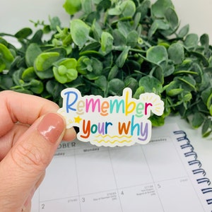 Colorful Vinyl Sticker, Inspirational Quote Decal, Motivational ...