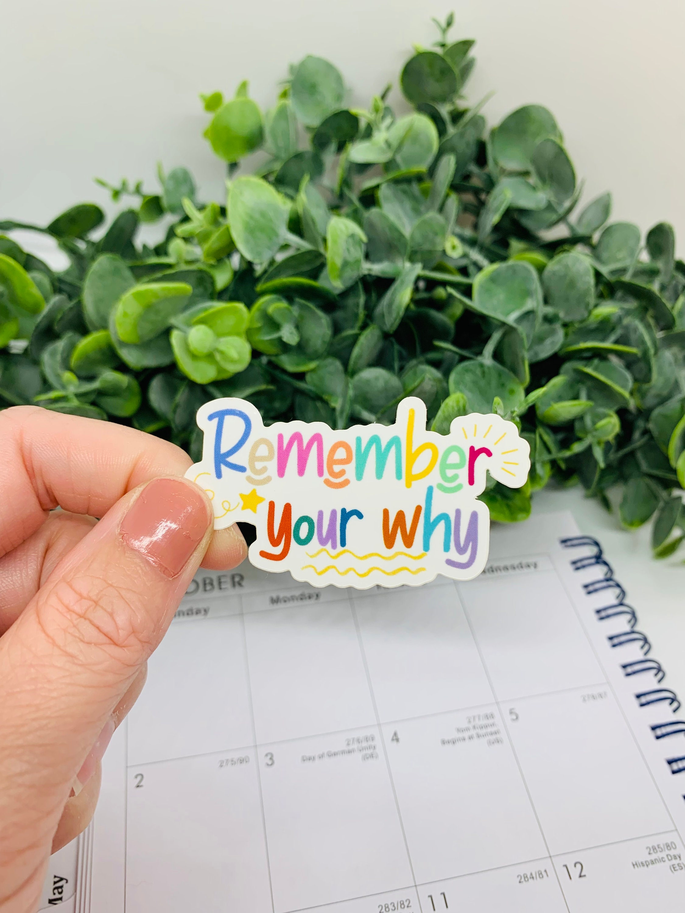 Colorful Vinyl Sticker, Inspirational Quote Decal, Motivational ...
