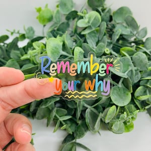 Colorful Vinyl Sticker, Inspirational Quote Decal, Motivational ...