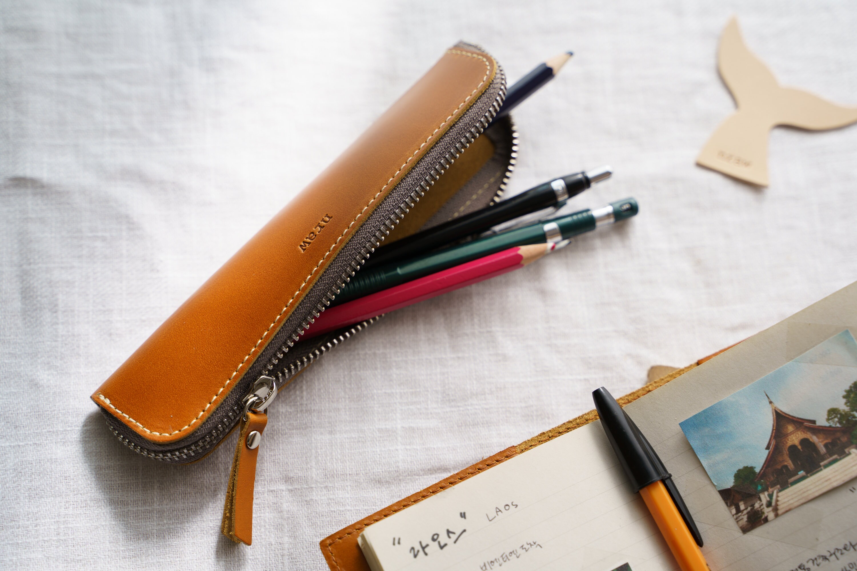 Leather Pen Pouch Tiny Pen Pouch Mini Pen Pouch Pen Case - Etsy