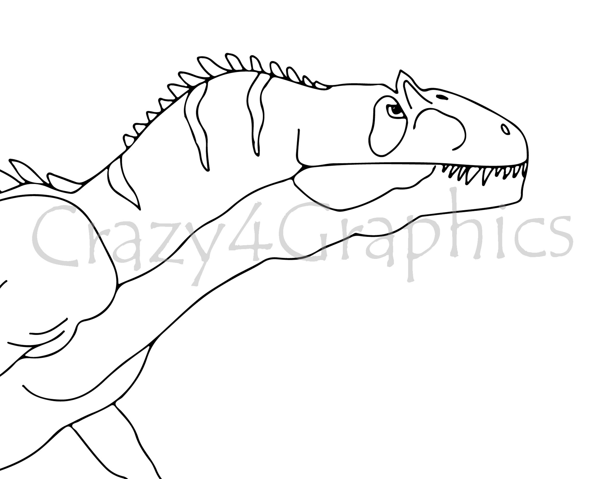 Allosaurus Printable Posterallosaurus Printdinosaur Wall - Etsy