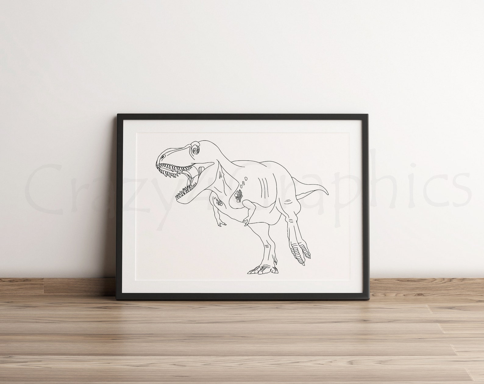 T-rex Poster,t-rex Digital Download,t-rex Kidsroom Poster,t-rex Frame ...