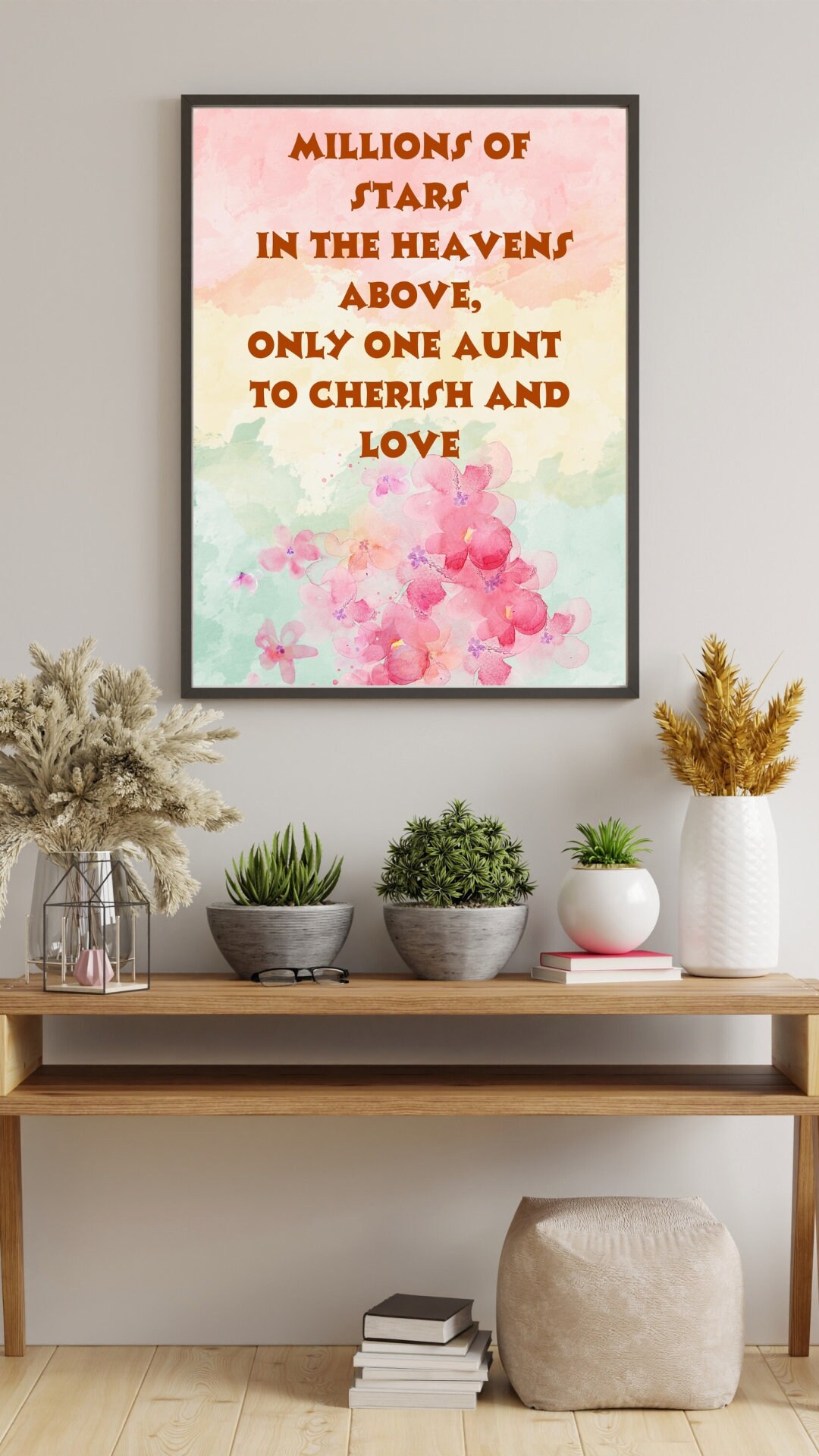 Aunt Congratulation Poster I Love My Aunt Aunt Gift Printable ...