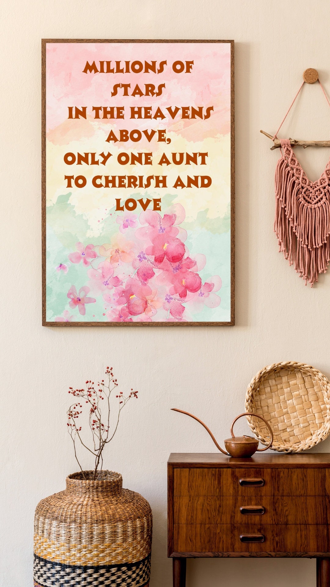 Aunt Congratulation Poster I Love My Aunt Aunt Gift Printable ...