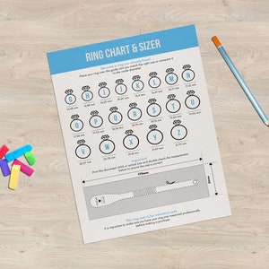 Ring Size Chart | Ring Sizer | Printable Ring Size Finder | Printable ...