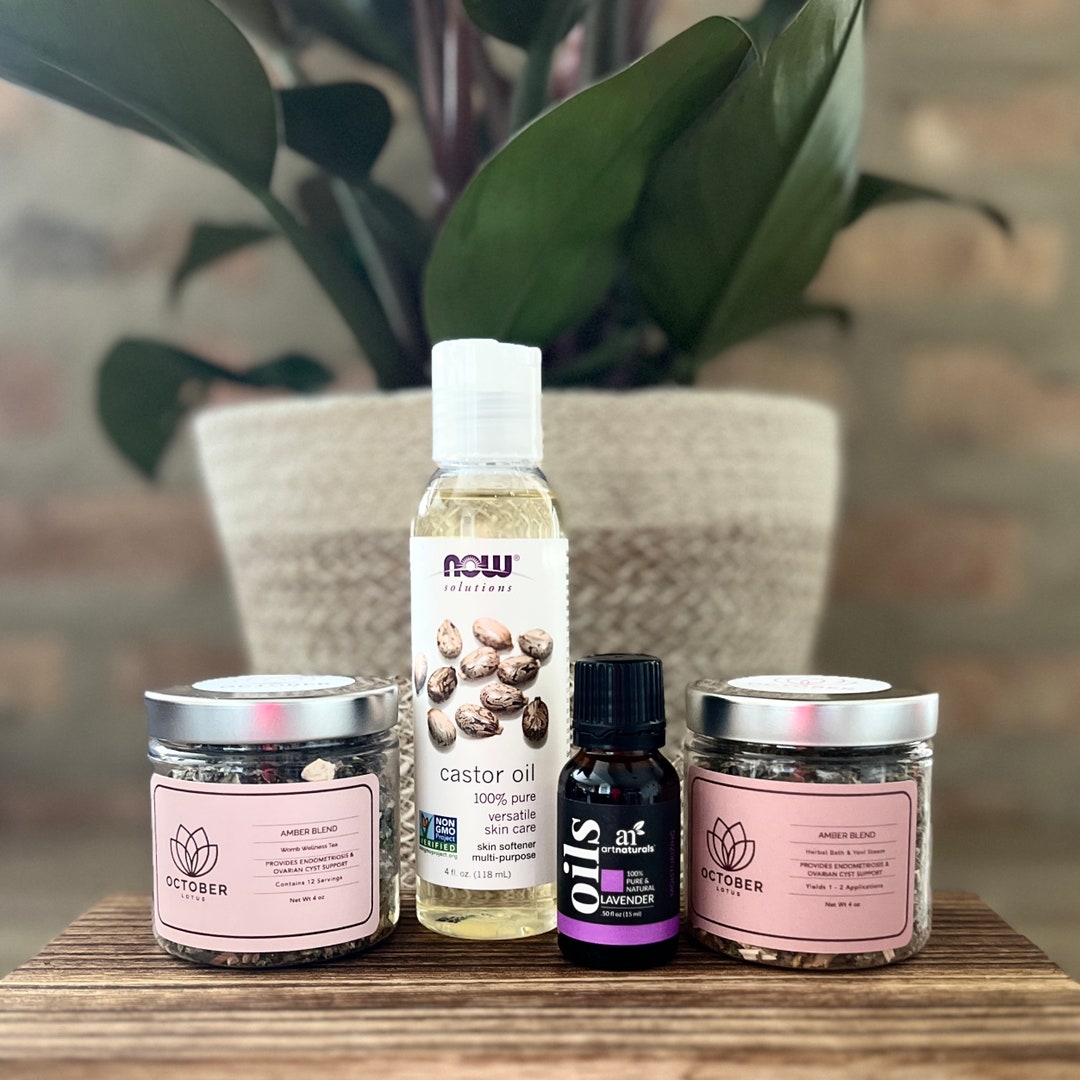 The Endo Care Box Contains Amber Blend Tea and Yoni Steam for ...