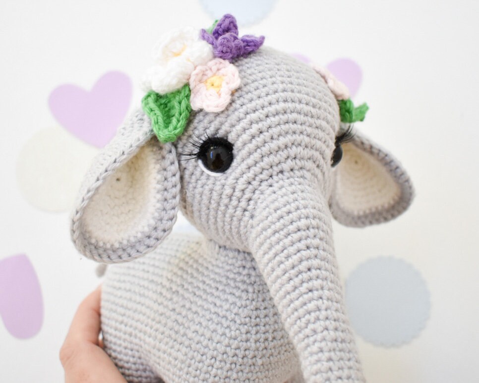 CROCHET PATTERN Ella the Garden Elelphant - Etsy