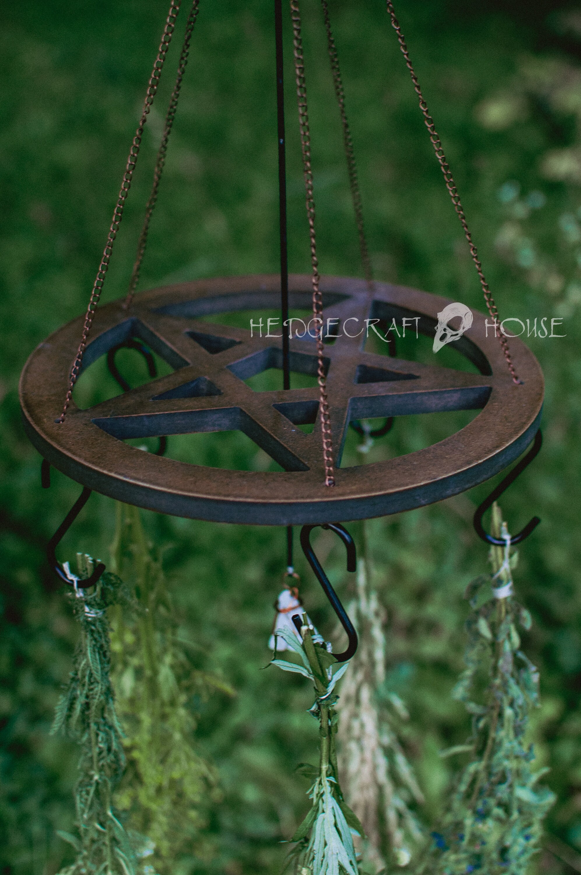 Pentacle herb drying rack Witchcraft Wicca Green magic | Etsy