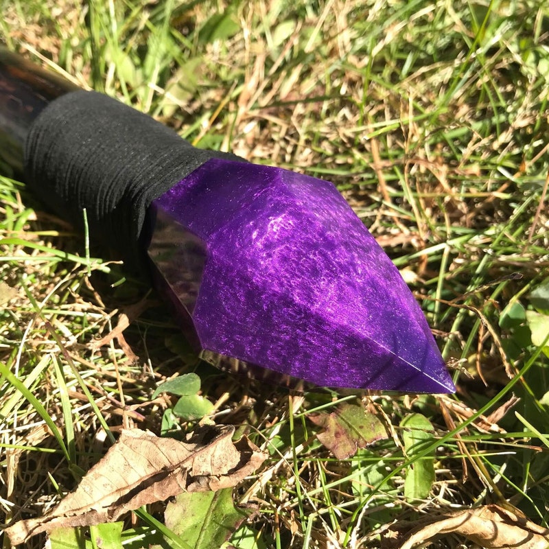 Wooden Wizard Staff - Etsy