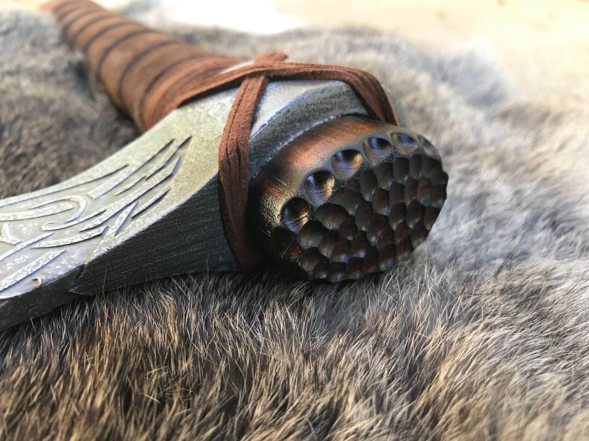 Modified Cold Steel Viking Hand Axe Engraved Bear - Etsy
