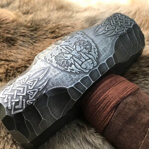 Bear Viking Hammer American Made Hand Engraved Bear Gifts Renaissance ...