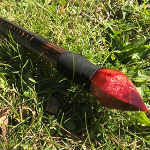 Blood Gem Staff Dragon Scale Wizard Staff Renaissance Faire Sorcerer ...