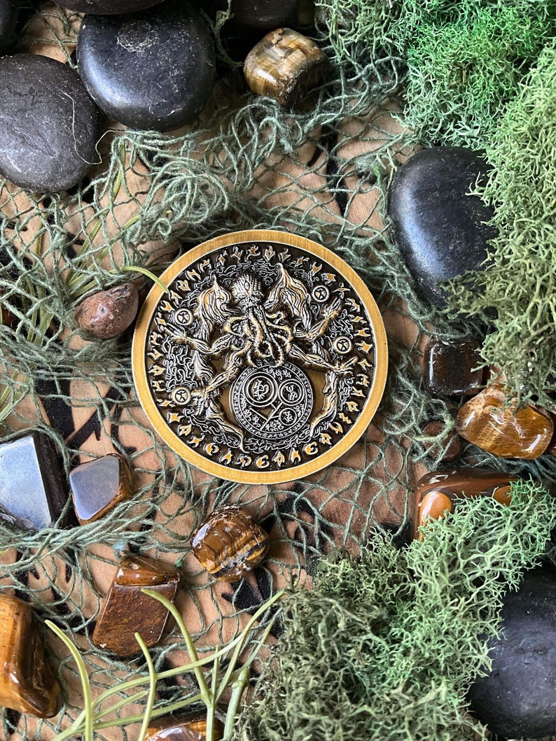 Cthulhu Challenge Coin Eldritch Horror Decision Coin Collecting HP ...