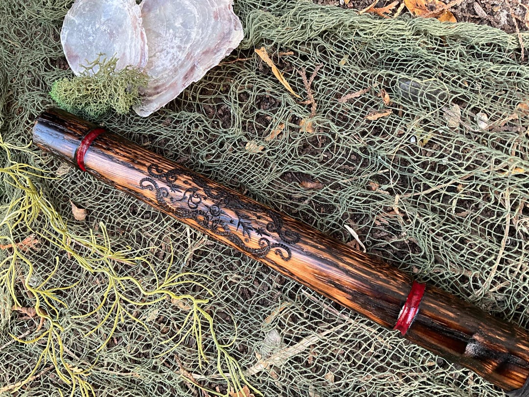 Cthulhu Quarterstaff Solid Oak Walking Stick Eldritch Horror Wood ...