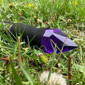 Purple Magic Staff Ren Faire Sorceress Cosplay Mage Costume Purple Gem ...