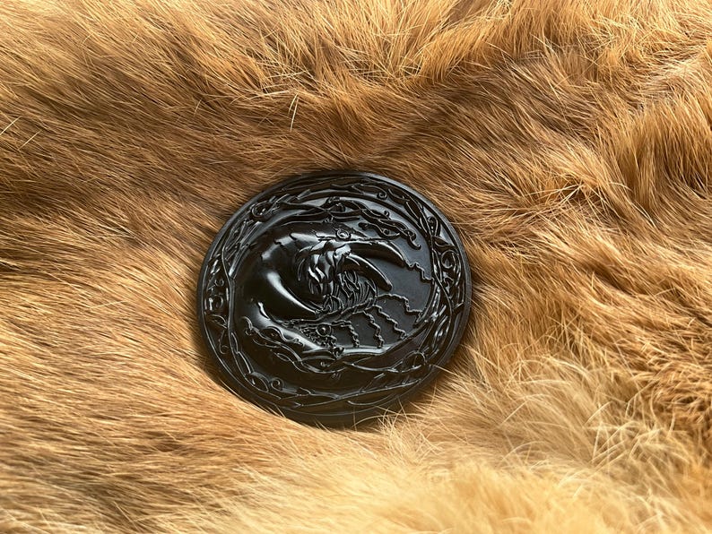 Odin Raven Coin Huginn and Muninn Crow Challenge Coin Norse Mythology ...