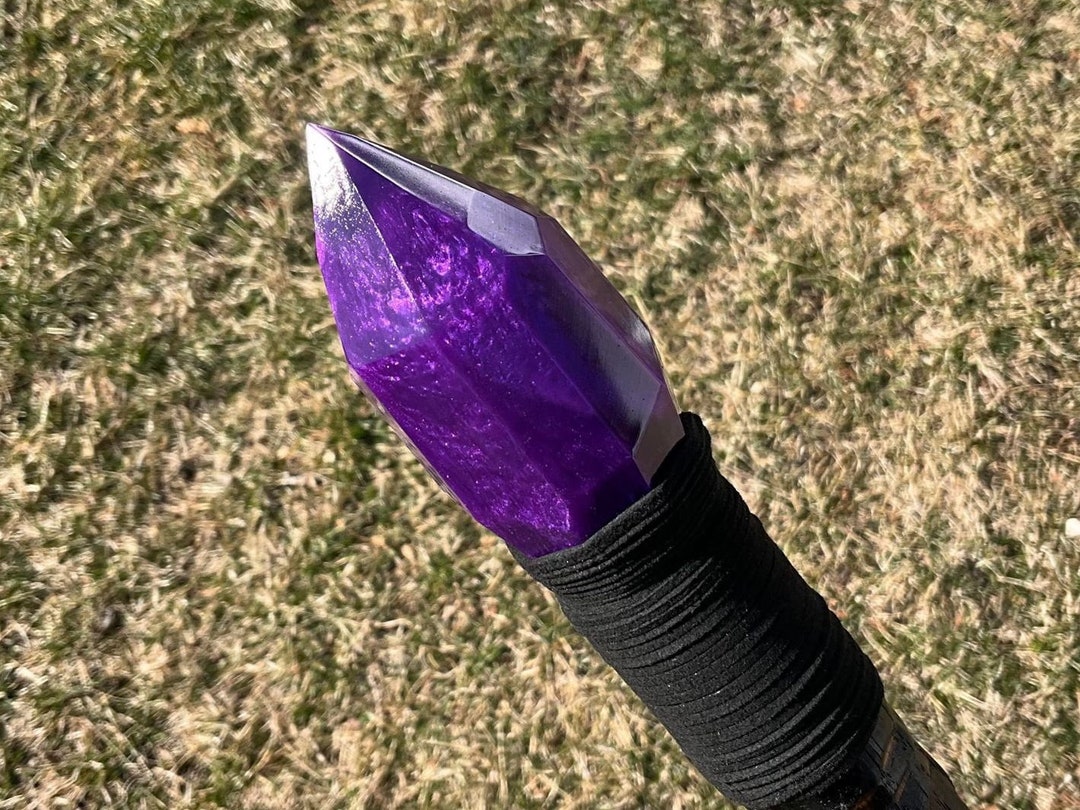 Magic Staff Purple Faceted Gem Handmade in USA Amethyst Dragon Scale ...