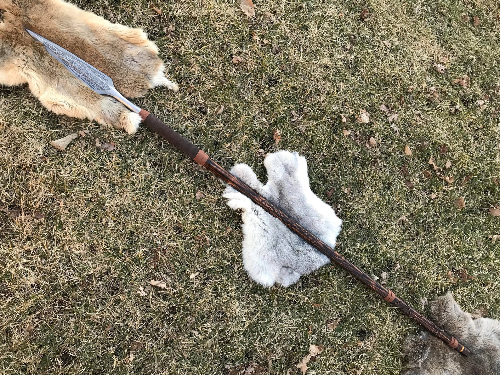 Viking Odin Spear Gungnir Norse Runes Hand Engraved Made in USA Viking ...