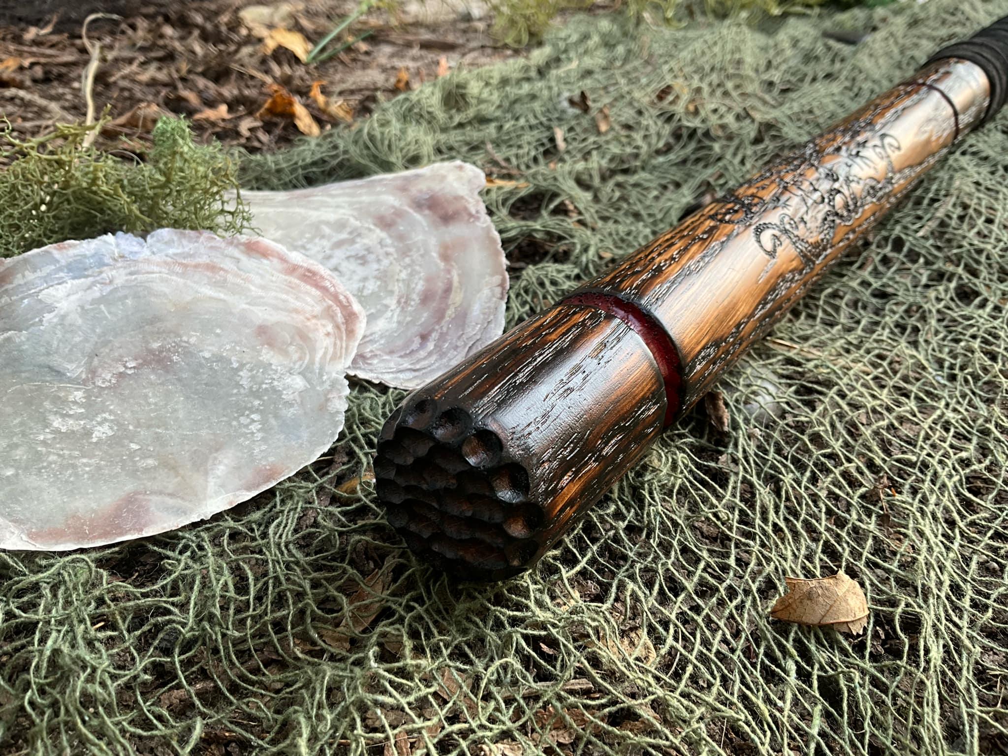 Cthulhu Quarterstaff Solid Oak Walking Stick Eldritch Horror Wood ...